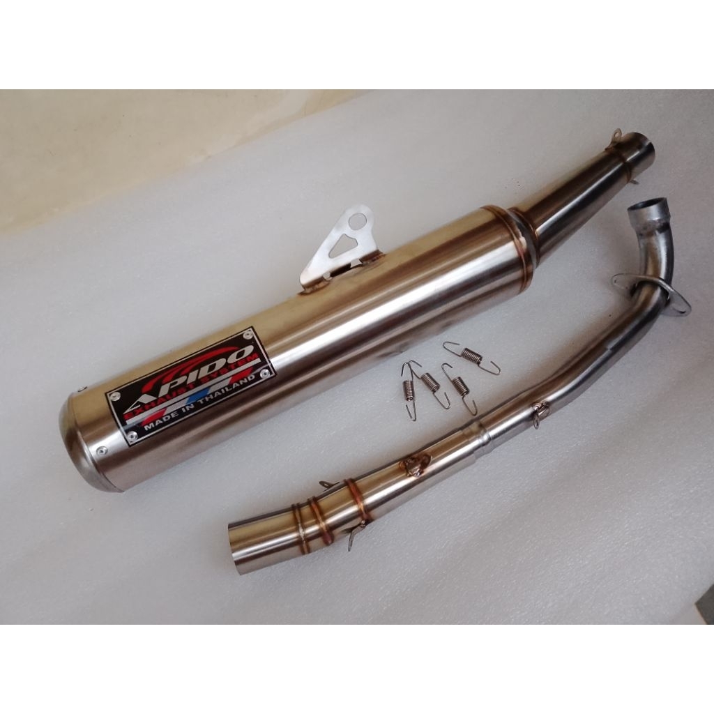 Jual Knalpot Stainless Motor Bebek Apido Thailand Bas Padat PNP Jupiter ...
