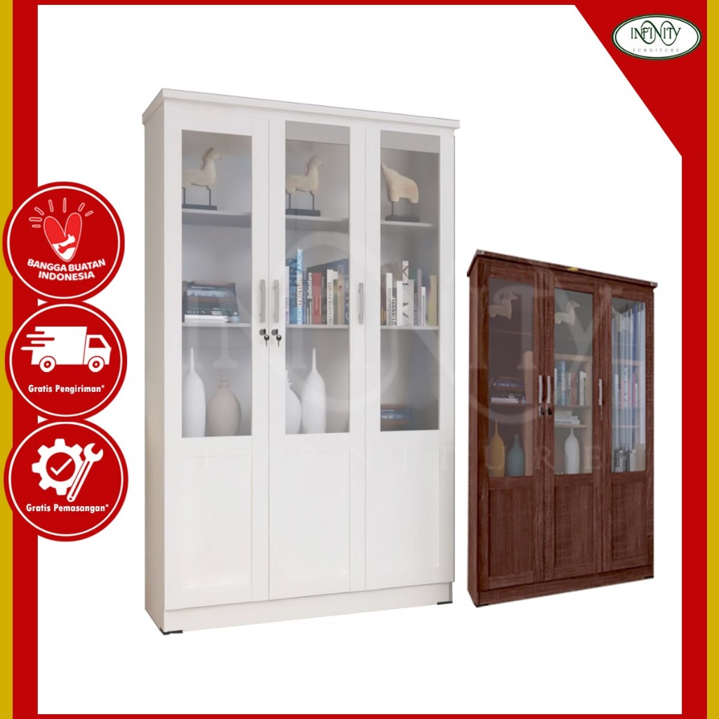 Jual Lemari Hias / Lemari Pajangan / Rak Display Kaca 3 Pintu LHS 0704 ...