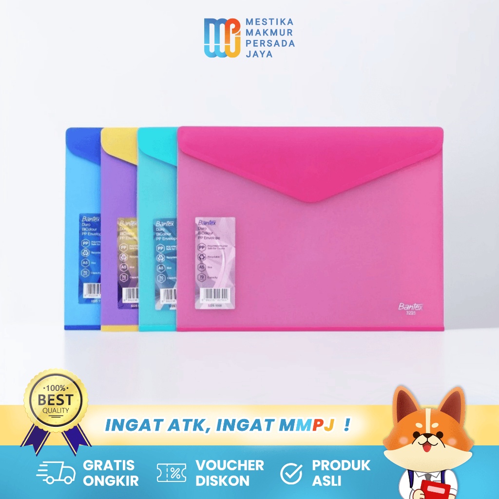 Jual Bantex Map Dokumen Amplop A4 - Envelope Duro Bi-Colour 3226 ...