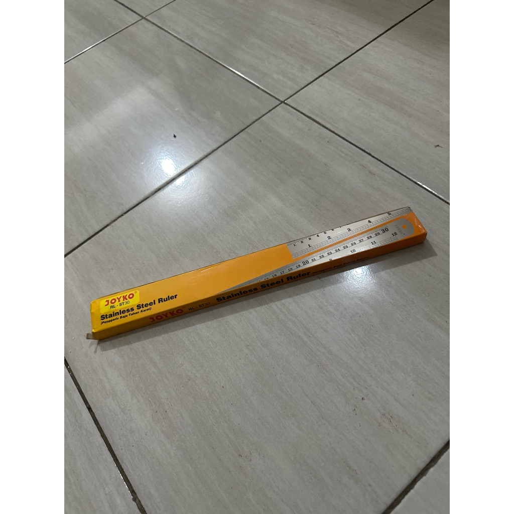 Jual [12pcs] Penggaris Besi Joyko RL-ST30 30cm Stainless Steel Ruler ...