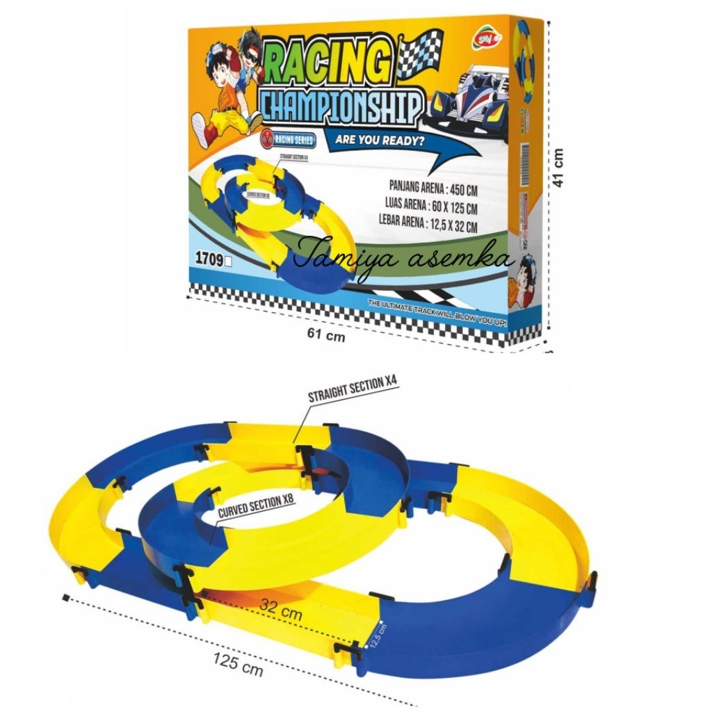 Jual TRACK TAMIYA 1 LINE RACING CIRCUIT STANDRAD / TREK TAMIYA 1 JALUR ...