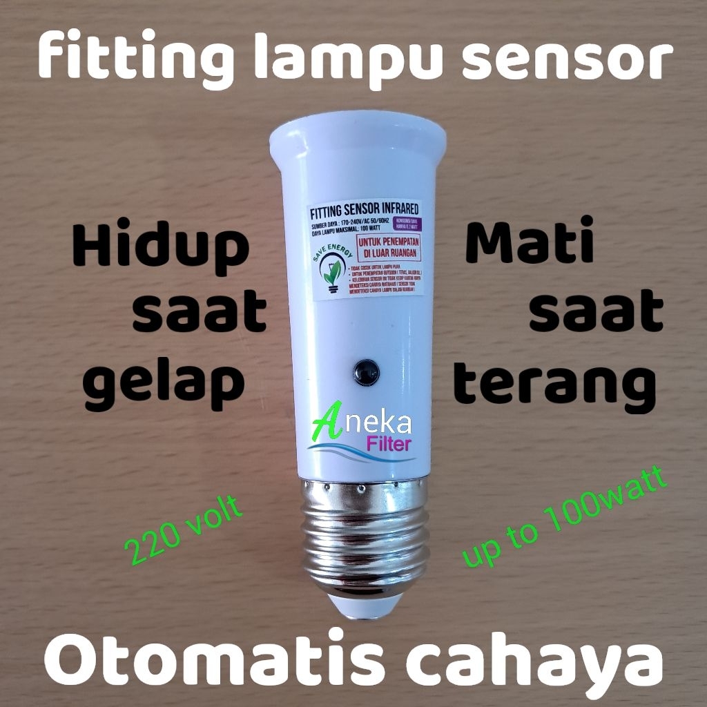 Jual fitting lampu otomatis cahaya sensor | Shopee Indonesia