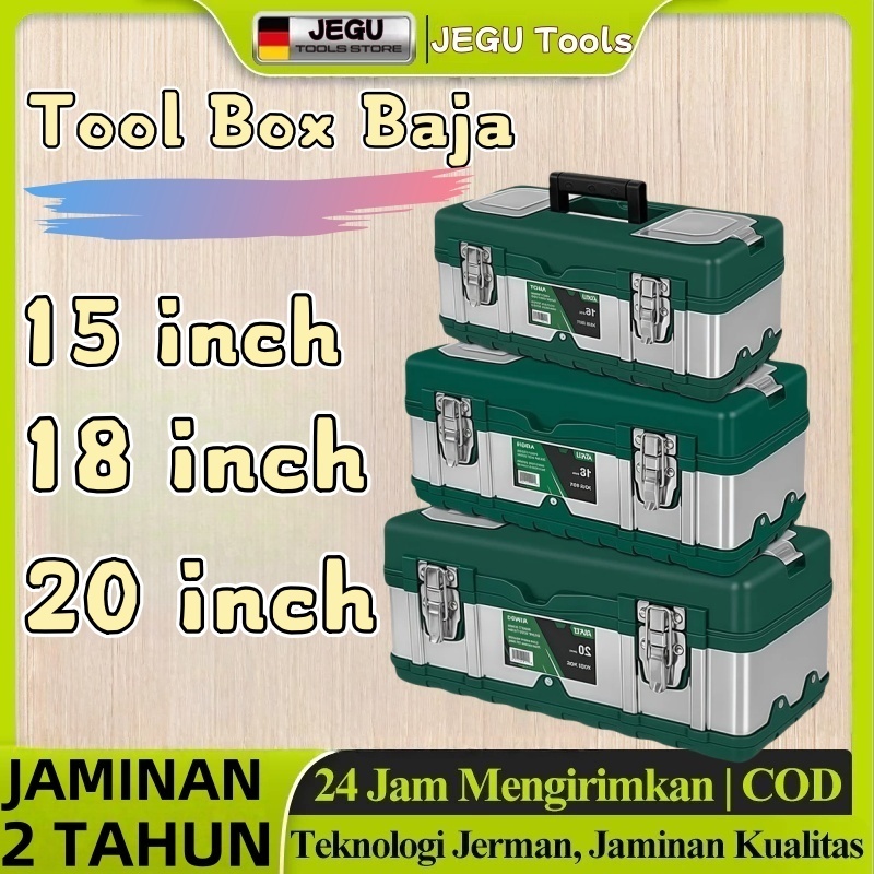 Jual 【JEGU】 Tool Box Besar 15-20 Inch Box /Besi Baja Kotak Perkakas ...