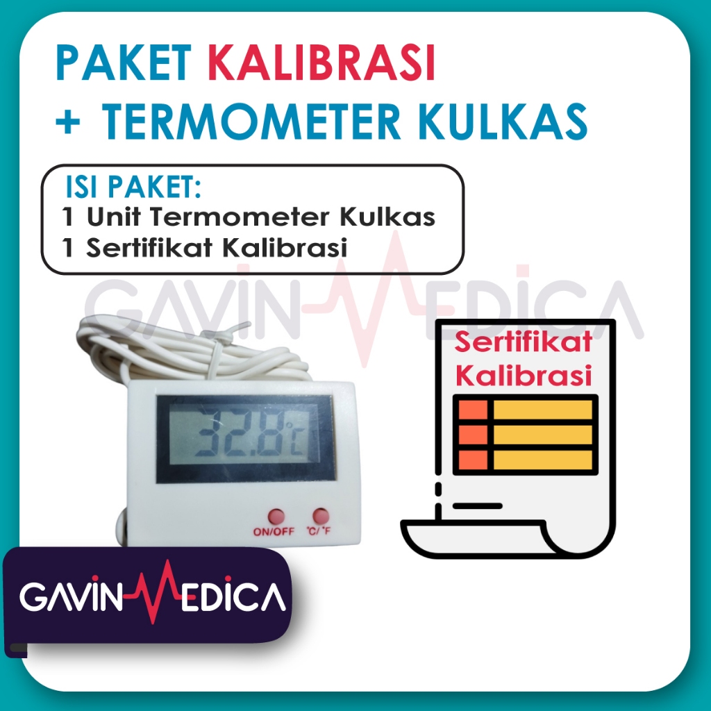 Jual PAKET KALIBRASI + Termometer Digital Kulkas Chiller - Kalibrasi ...