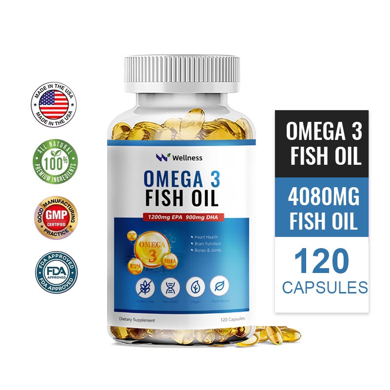Jual Wellness Minyak Ikan fish oil Omega 3 Kapsul Berisi (EPA+DHA ) 120PCS | Shopee Indonesia
