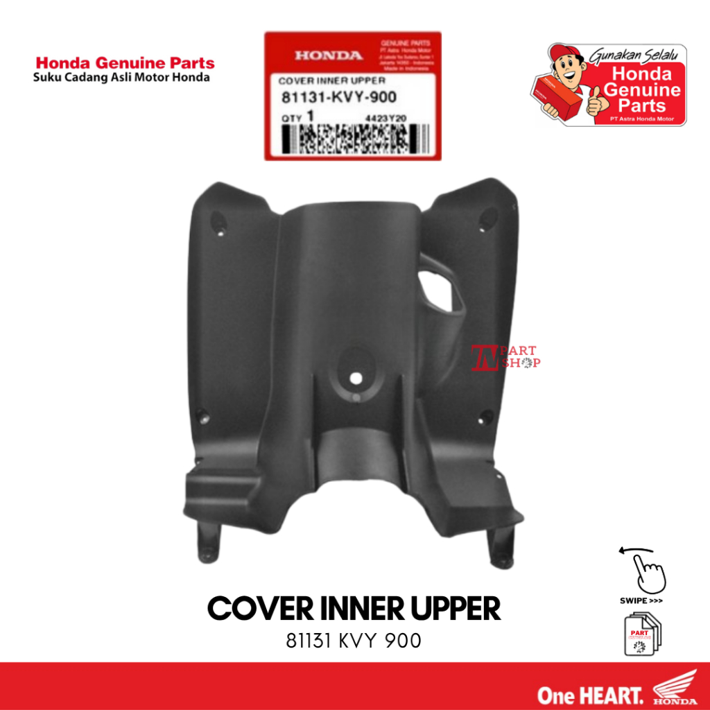 Jual Cover Kunci Kontak (Cover Inner Upper) – BeAT Karbu / 81131-KVY ...