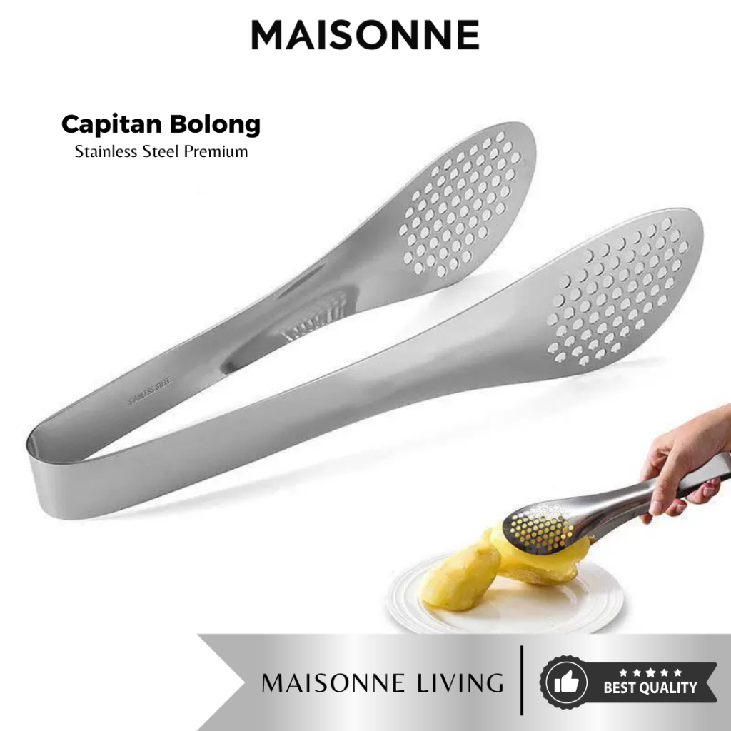 Jual MAISONNE Penjepit Makanan Lubang Stainless Steel / Capitan Jepitan ...