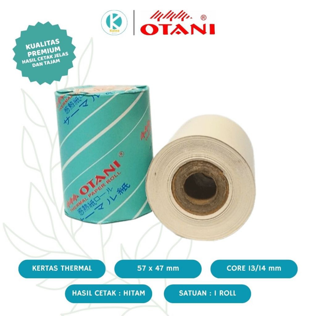 Jual Kertas Struk Thermal 57x47 mm Core 13/14 OTANI Thermal Struk Kasir ...