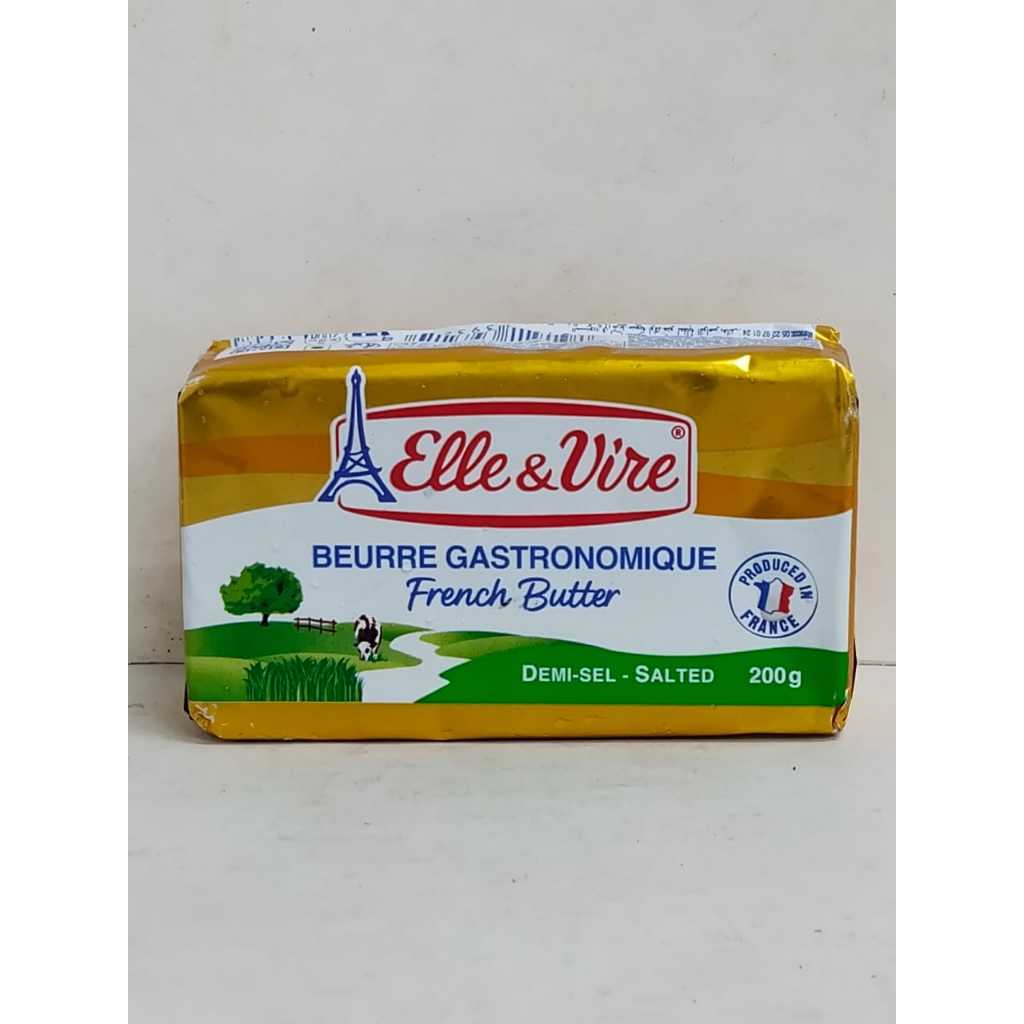 Jual ELLE VIRE DEMI SEL/SALTED BUTTER 200G | Shopee Indonesia