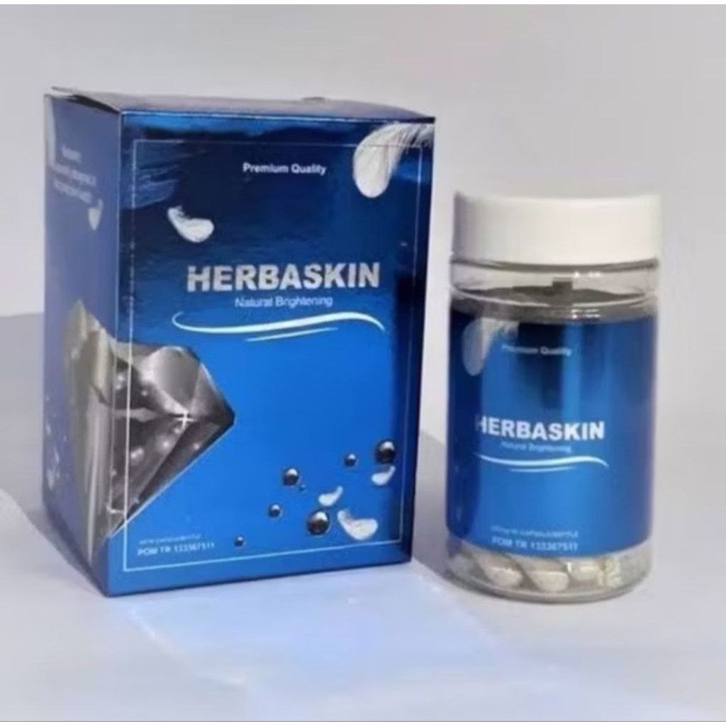 Jual Herbaskin Herbal 100% Original Suplemen Pemutih Badan ( 50 Kapsul ...