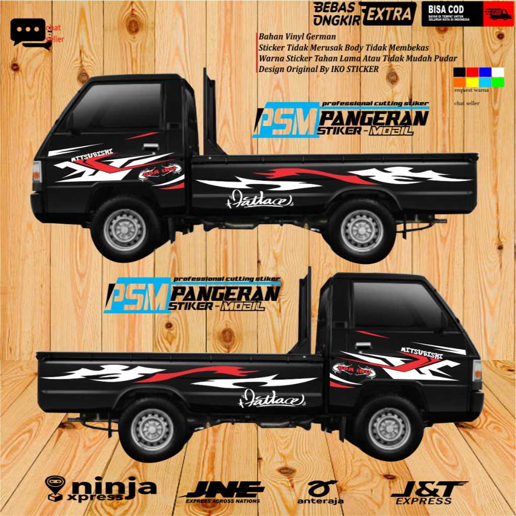 Jual STICKER CUTTING MOBIL PICK UP GRANDMAX.READY STOCK BISA GANTI ...