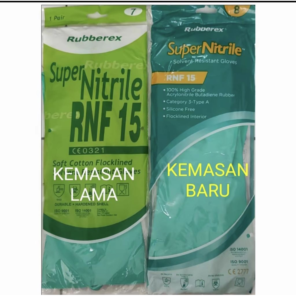 Jual Sarung Tangan Rubberex Nitrile RNF 15 Made in Malaysia | Shopee Indonesia