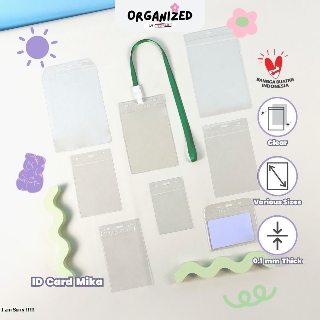Jual ID Card mika transparan tempat kartu nama panitia dan peserta ...