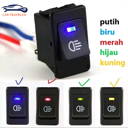Jual Saklar Switch Fog Lamp Mobil Saklar Led Rocker 4Pin 12 V 35A ...