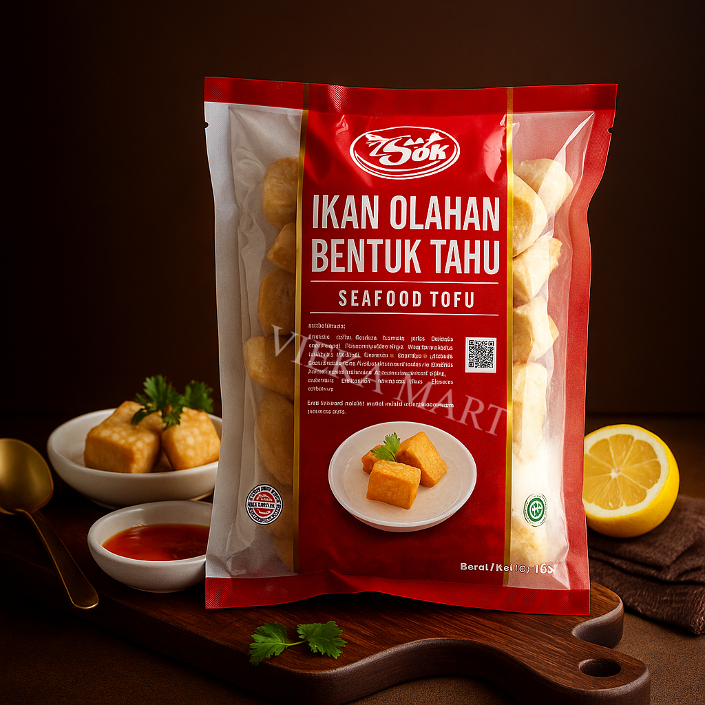 Jual Pak Den Seafood Tofu 500gr olahan ikan bentuk tofu | Shopee Indonesia