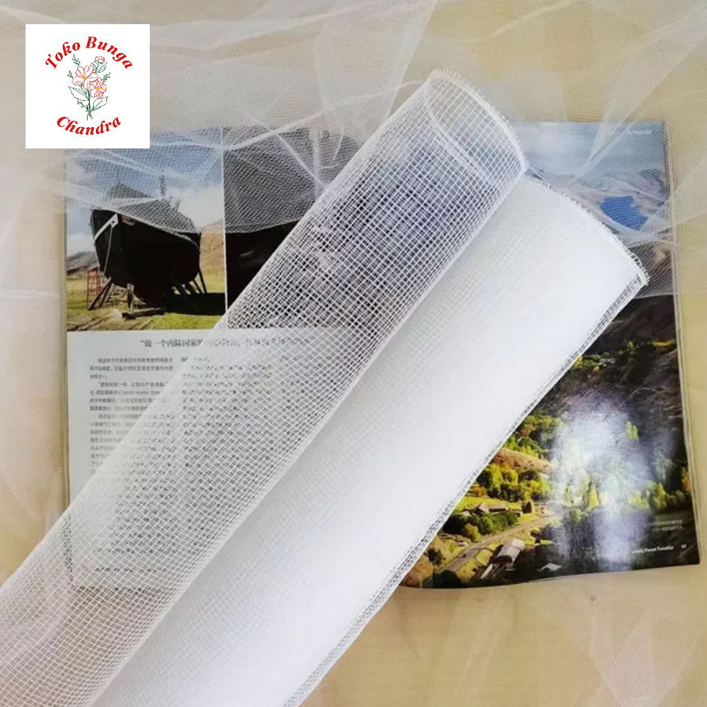 Jual [ 1 ROLL ] FLOWER WRAPPING POLYNET KOREA / MESH TILE JARING BUKET ...