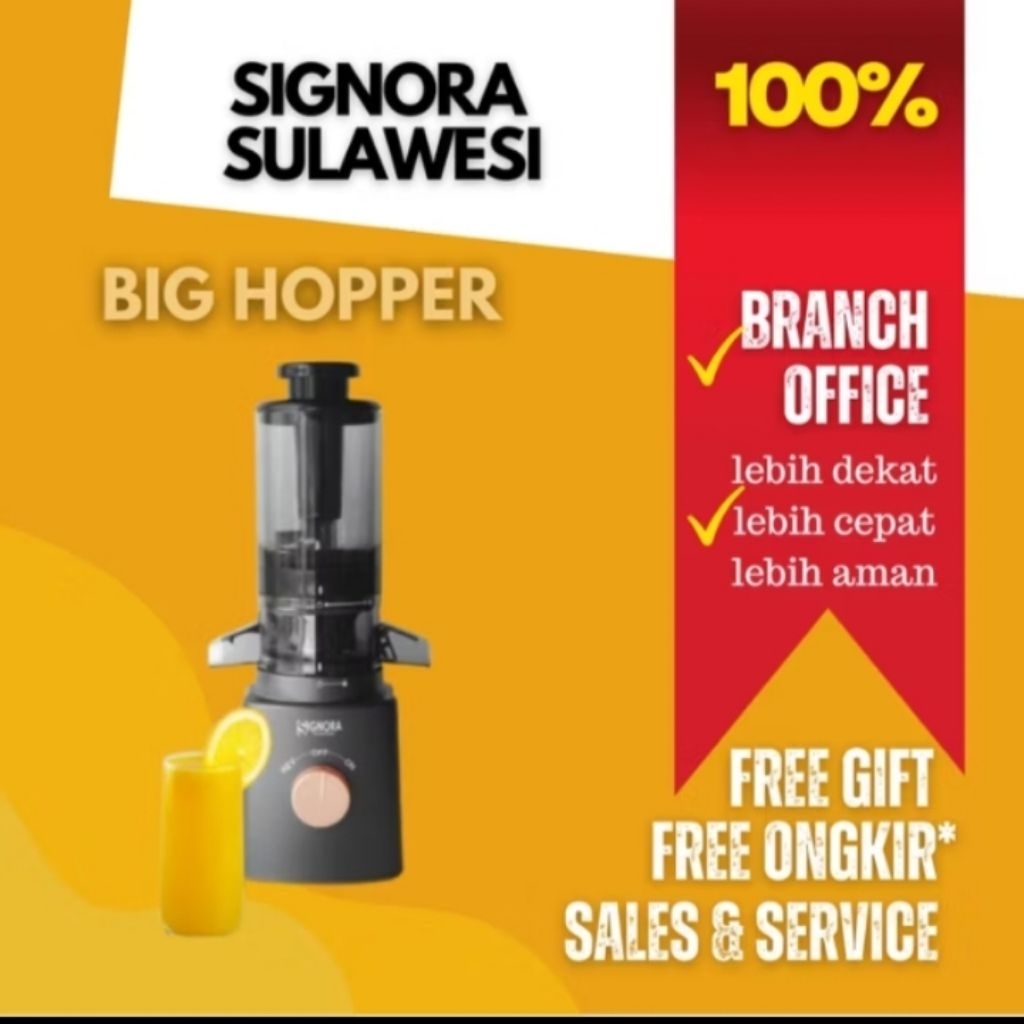 Jual Signora Makassar Sulawesi, Slow Juicer Tipe Big Hopper, Dengan ...