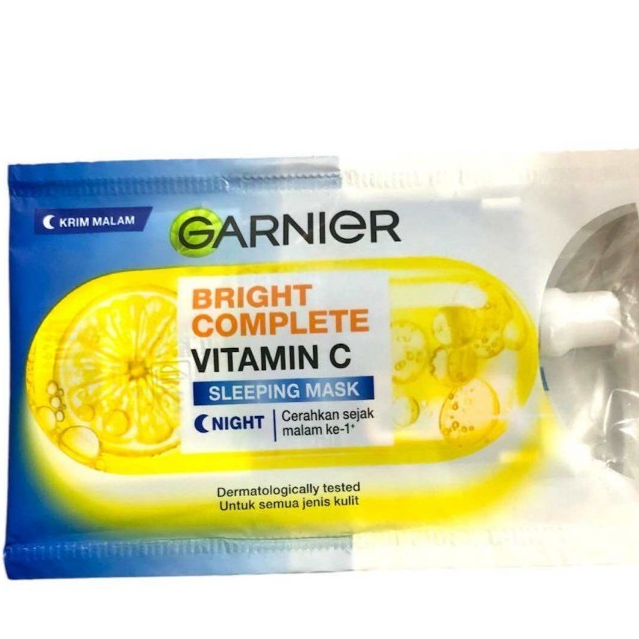 Jual GARNIER BRIGHT COMPLETE VITAMIN C SLEEPNG MASK NIGHT SACHET 7ML ...