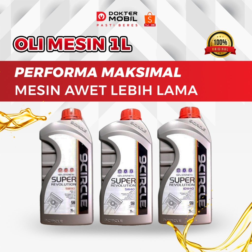 Jual Oli Mesin Mobil Terbaik 9 Circle Synthetic Engine Oil Wert Plus 1L ...