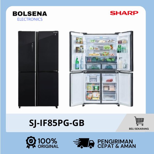 Jual SHARP SJ-IF85PG-GB Kulkas Multi Door w/ Hybrid Cooling 520 L | Shopee Indonesia