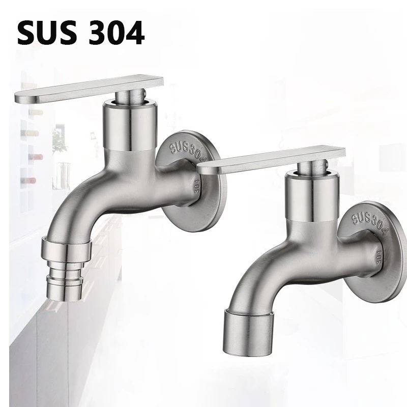 Jual 【COD】SUS 304 Kran Stainless /Keran Taman/ Kran Cuci Tembok Dinding ...