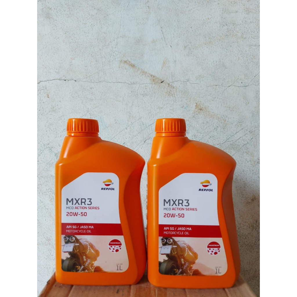 Jual Oli Motor Repsol MXR3 Kemasan Baru Sae 20W 50 4T 800ML 0,8 dan 1 ...