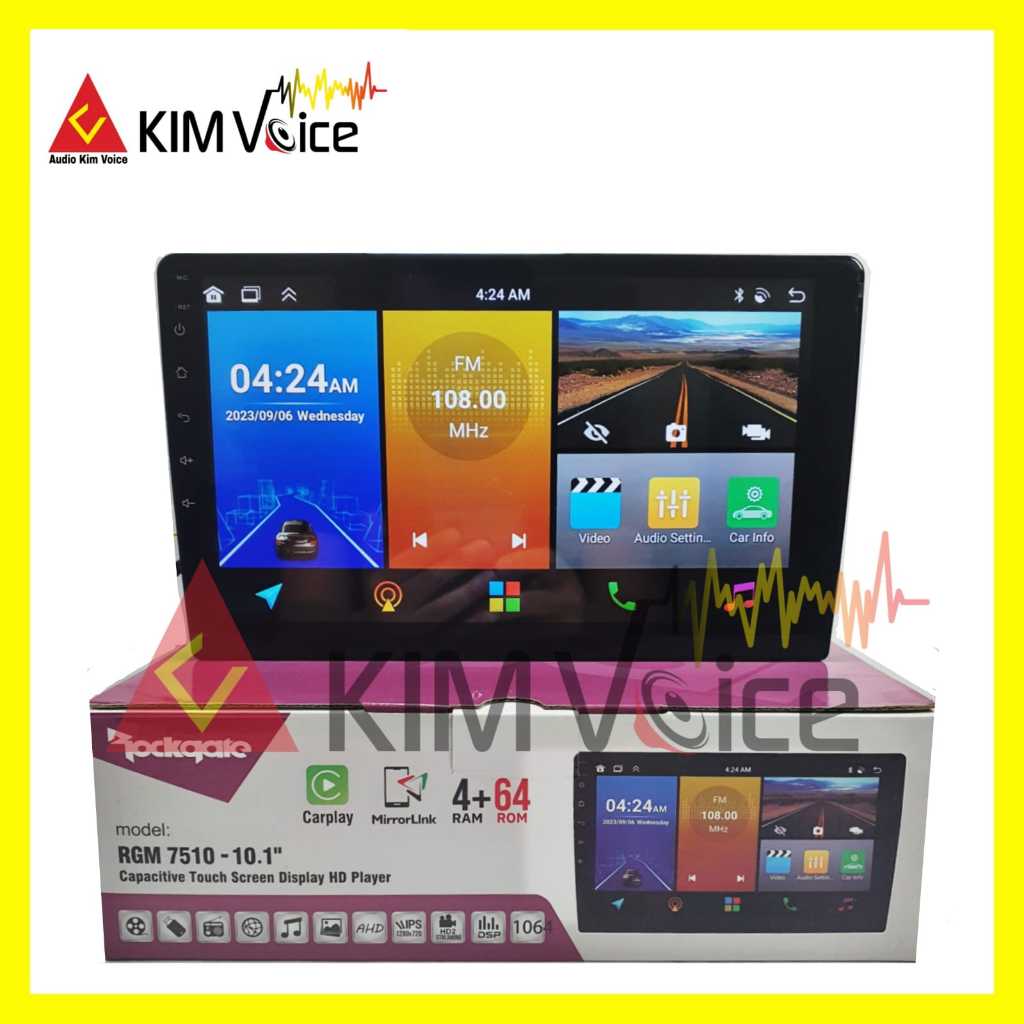 Jual Head unit Android Rockgate RGM 7510 10 inch RAM 4/64GB | Shopee ...
