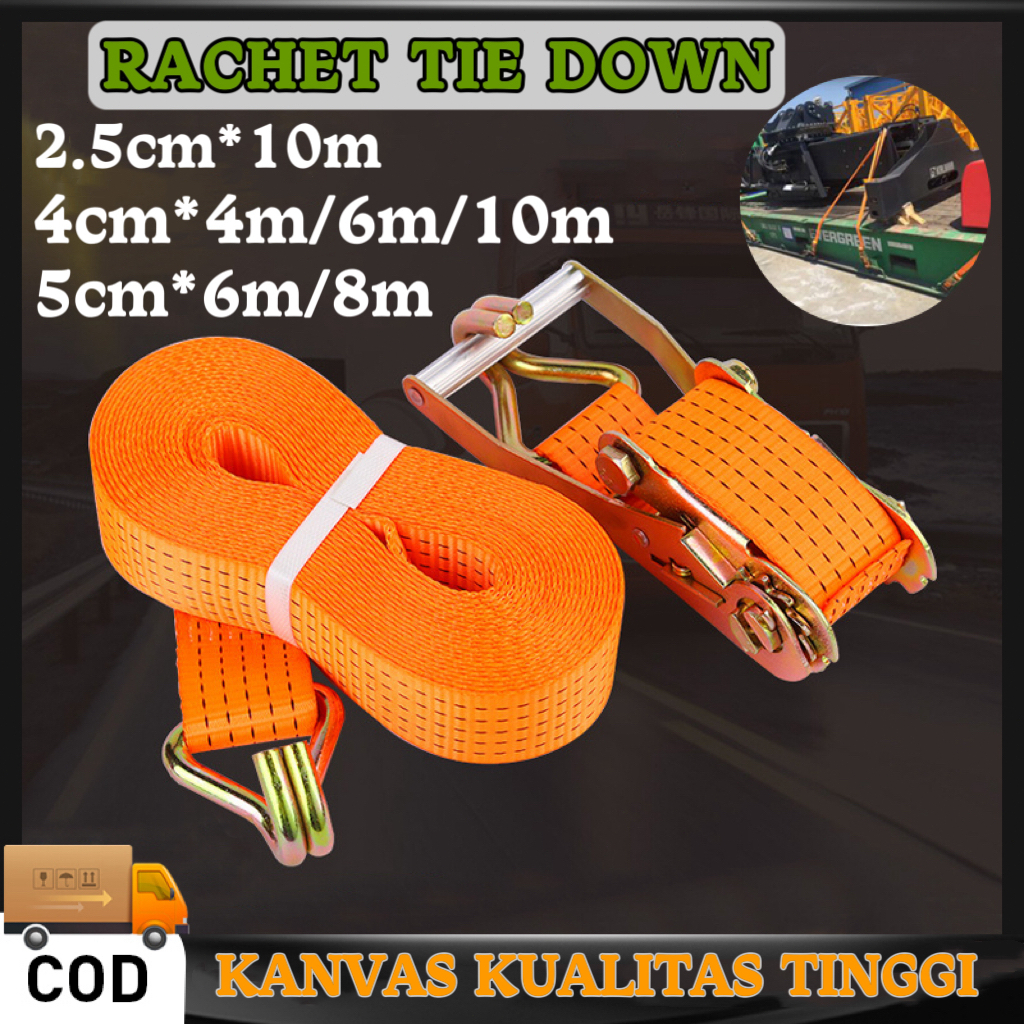 Jual Rachet tie down/8-10 meter Trek belt /10 ton tali sound/Tali ...