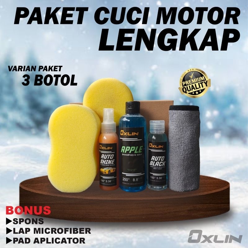 Jual PAKET LENGKAP CUCI KENDARAAN SABUN CUCI SEPEDA MOTOR/MOBILBy OXLIN ...