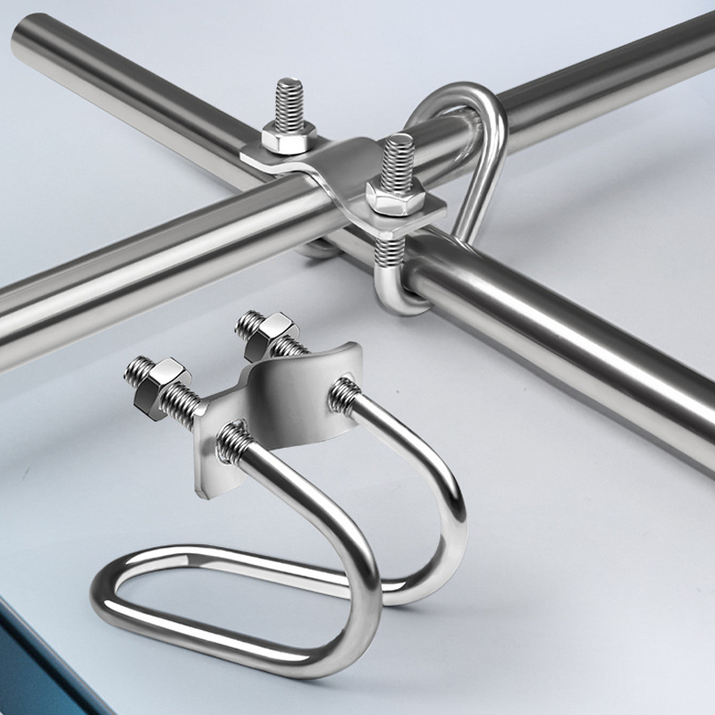 Jual 5PCS/SET Klem Pipa Plat Besi Seng / Klem Pipa Silang Berbentuk U ...