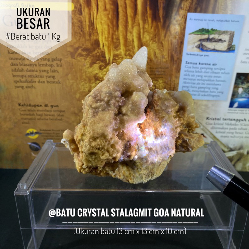 Jual Batu Crystal Stalagmite Goa Natural S2 atau Batu Stalakmit Goa ...