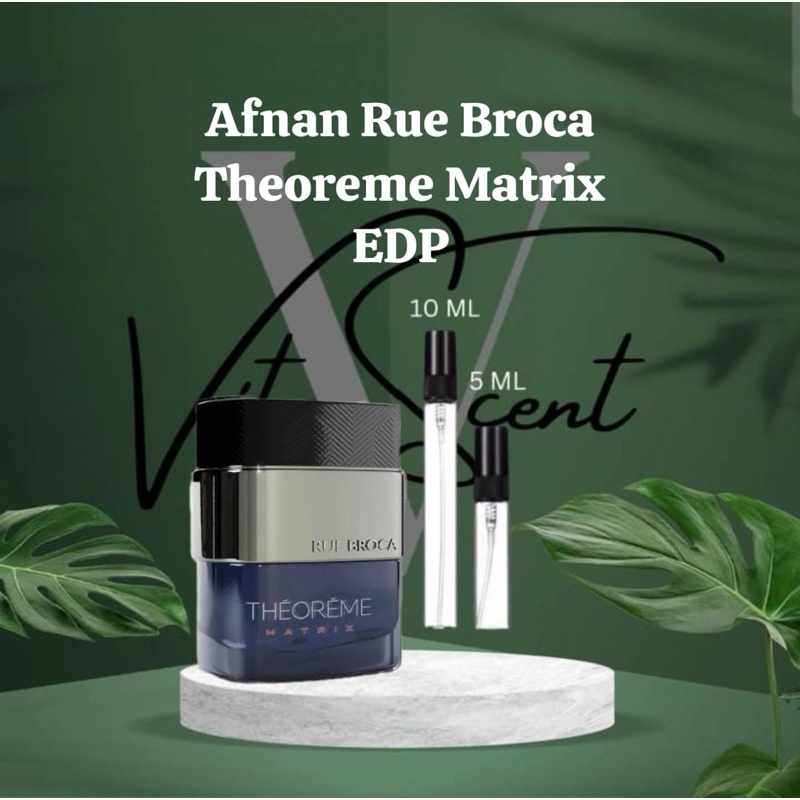 Jual DECANT AFNAN Rue Broca Theoreme Matrix | Shopee Indonesia