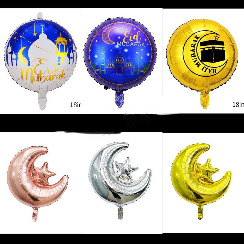 Jual Balon Bulat dan Bulan Bintang Ramadhan Idul Fitri | Shopee Indonesia