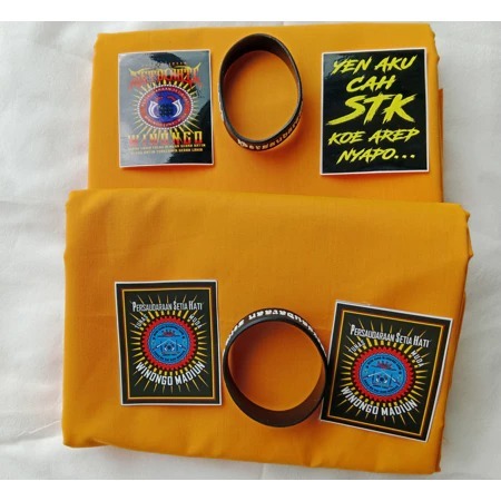 Jual FREE GELANG DAN STICKER Mori PSHW - Sabuk PSHW Mori Kuning Asli ...