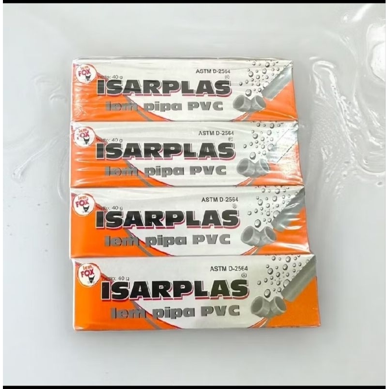 Jual Isarplas Lem Pipa PVC 40g Kokoh dan kuat 1 Slop 12 Pcs | Shopee Indonesia