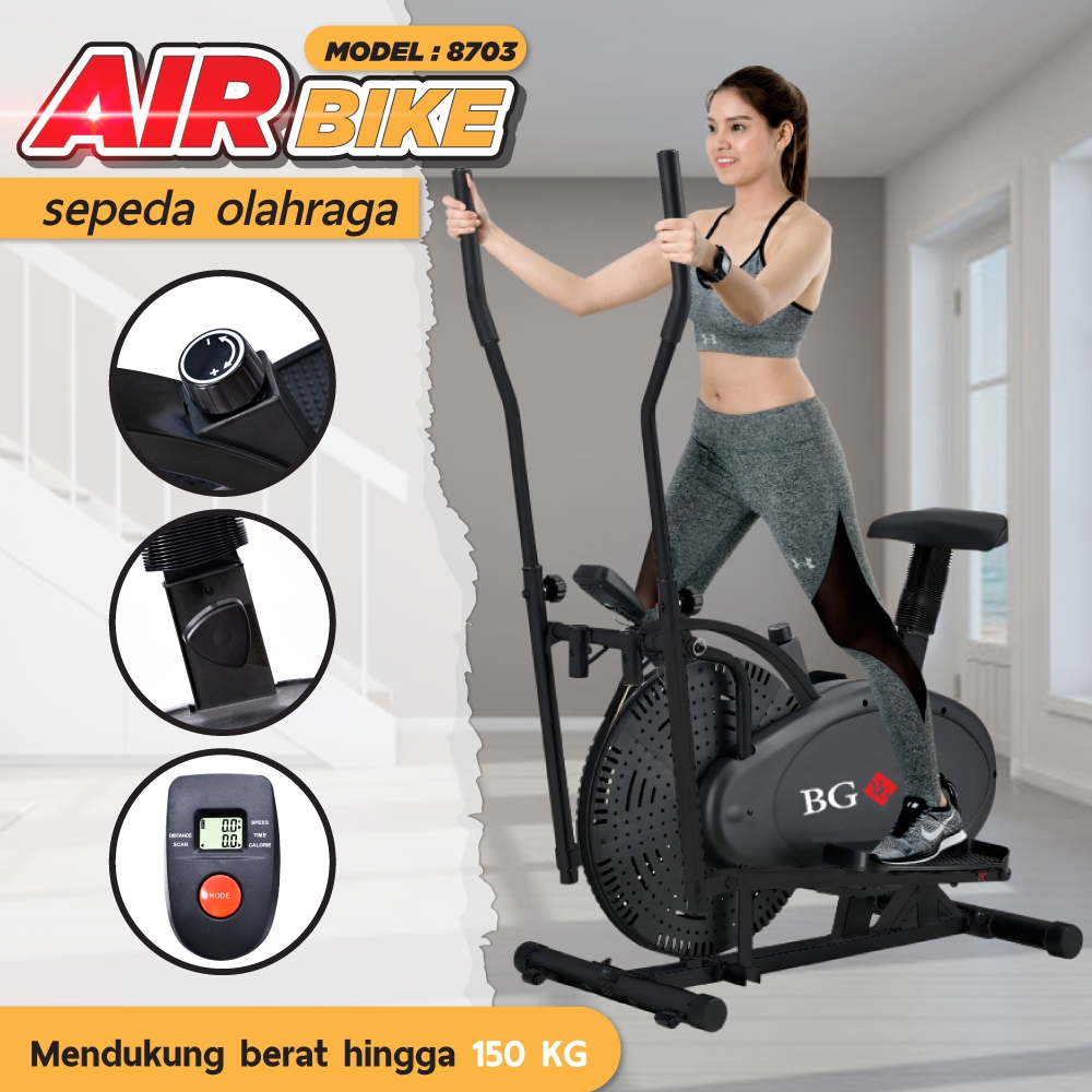 Jual [FREE 3 GIFT] Sepeda Statis Alat Olahraga Kesehatan Jantung Air ...