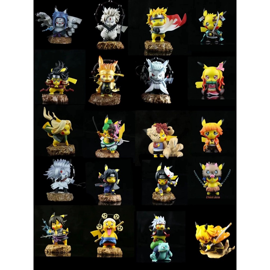 Jual Figure Pikachu Naruto Pikachu One Piece Pikachu Slamdunk Figure ...