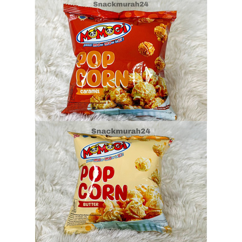Jual Momogi Popcorn Butter Mentega & Caramel per 1 PCS | Shopee Indonesia