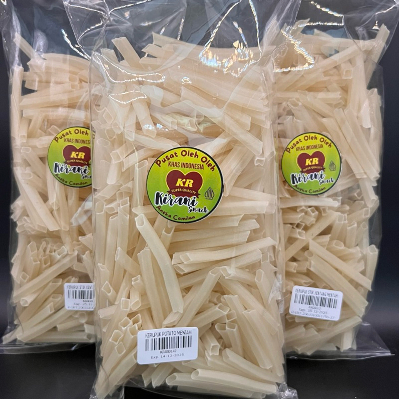 Jual KERUPUK STICK KENTANG MENTAH 250GR SIAP GORENG | Shopee Indonesia