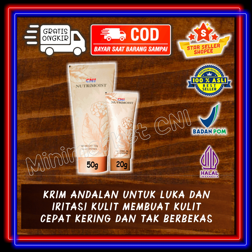 Jual Nutrimoist Salep 50 gram = produksi dari CNI Untuk Luka Cepat ...
