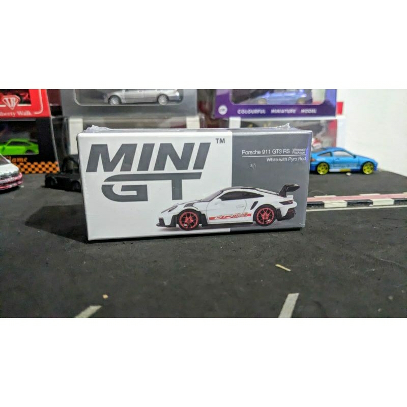 Jual Diecast Mini GT Porsche 911 GT3 RS White With Pyro Red no 706 ...