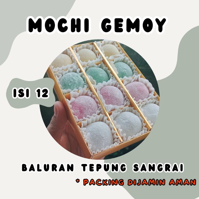 Jual [HAMPERS LEBARAN] MOCHI GEMOY ISI 12 PCS BALURAN TEPUNG SANGRAI ...