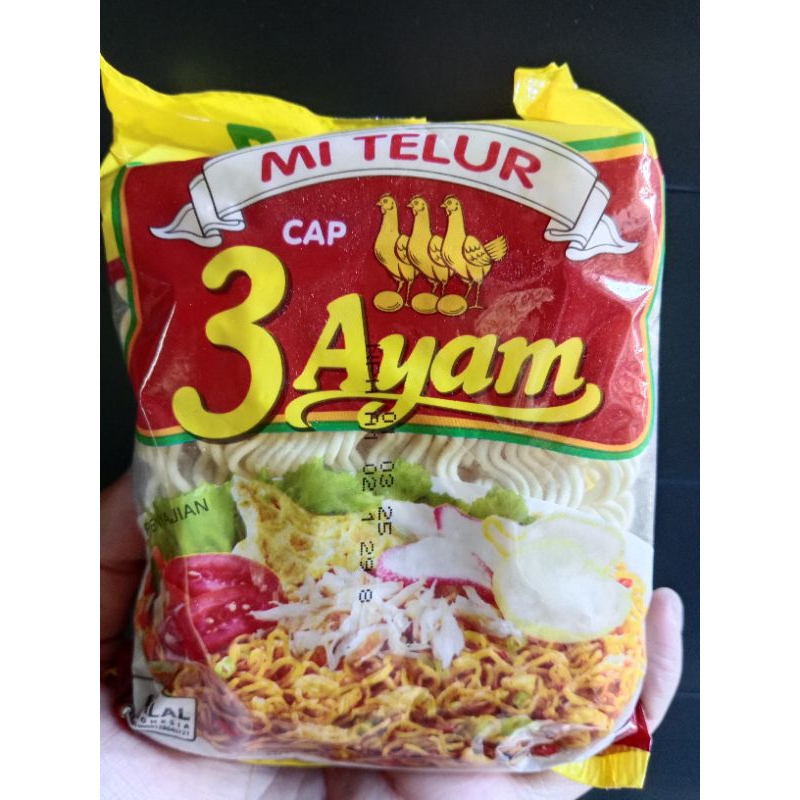 Jual Mi Telur Cap 3 Ayam Kemasan 120 Gram | Shopee Indonesia