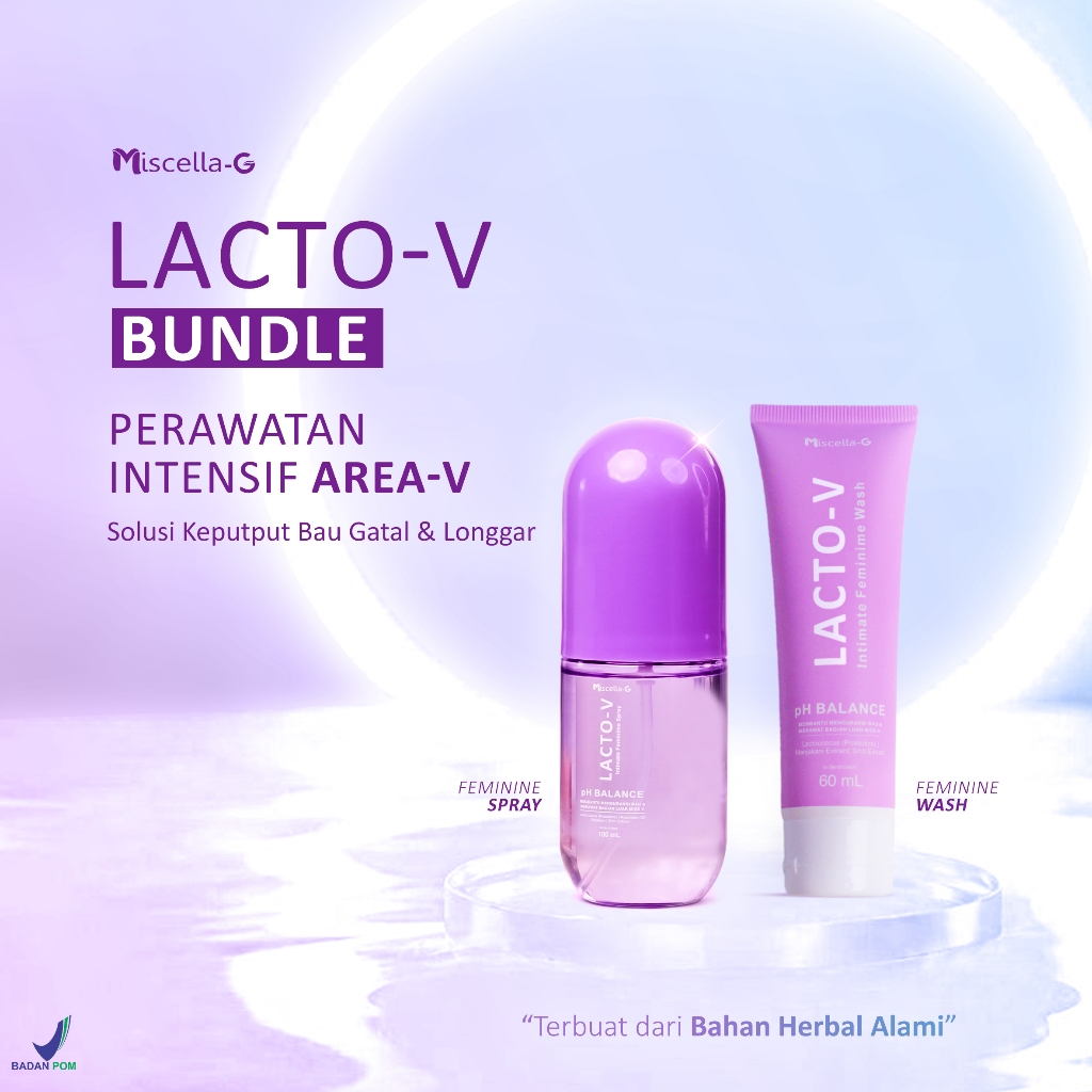 Jual Miscella-G Paket Jos| LACTO-V Wash + LACTO-V Spray | Shopee Indonesia