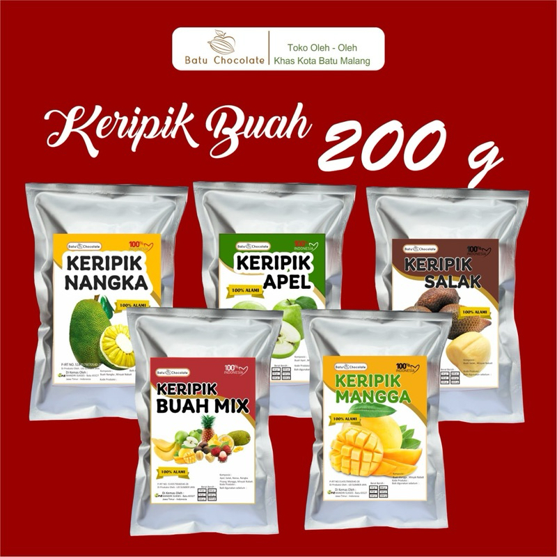 Jual Batu Chocolate - Keripik Buah Dan Sayur Mix - Isi 200 gram - Oleh ...