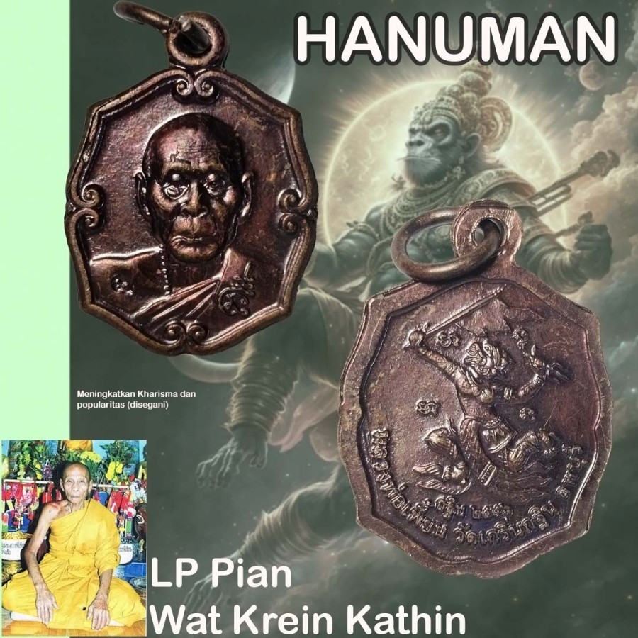 Jual Amulet Rian Hanuman Mengangkat Bendera dari master LP Pian ...