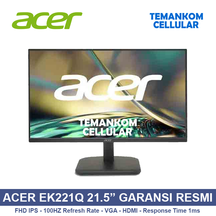 Jual Monitor ACER 21.5" Flat Desktop Monitor ACER EK221Q IPS FHD VGA ...