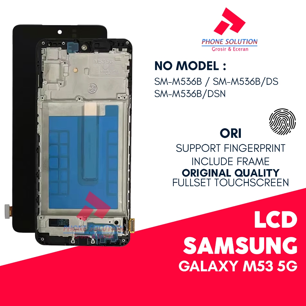 Jual LCD Samsung M53 5G - Fingerprint Fullset Touchscreen | Shopee ...