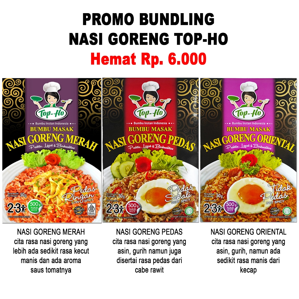 Jual Paket Bundling Bumbu Nasi Goreng TopHo (Nasi Goreng Merah ...