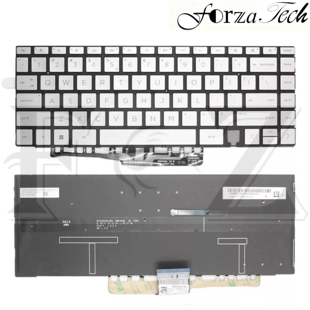 Jual Keyboard Laptop HP Spectre x360 14-EA 14-EB 14-AE Silver Backlight ...